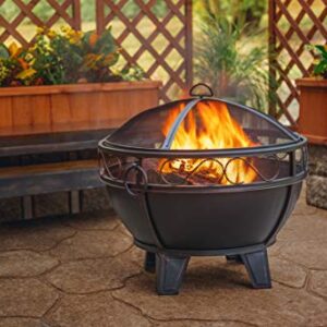 GHP Group OFW295R Bellora fire Pit, Rubbed Bronze