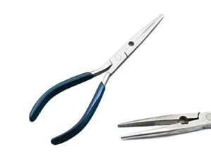 odontomed2011 6" stainless steel needle nose fisherman's pliers fisherman plier with vinyl grips