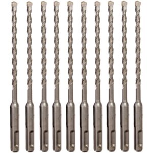 10pcs 3/8" x8" drill bit set sds plus rotary hammer concrete masonry carbide tip