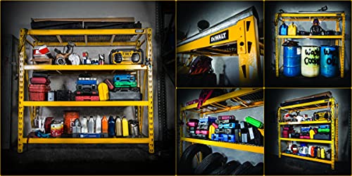 DEWALT,4 shelves DXST10000 Storage Rack, Yellow