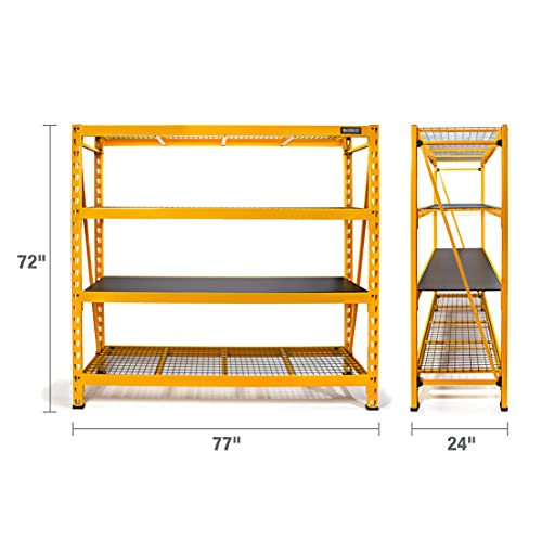 DEWALT,4 shelves DXST10000 Storage Rack, Yellow