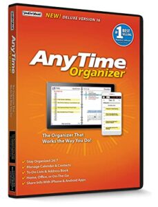 anytime organizer deluxe 16 - organize your calendar, to-do’s and contacts!