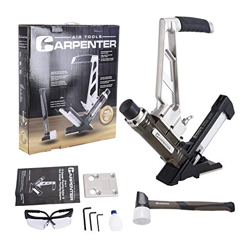 Carpenter Air Tools CFL5016 7 Year Warranty - Carpenter Pneumatic 3-In1 Flooring Nailer & Stapler