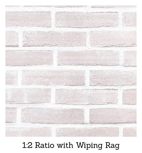 Giani Brick Transformations Whitewash Paint for Brick and Fireplaces- 16 oz Pint