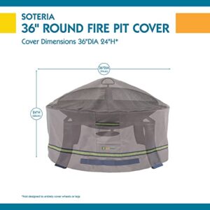 Duck Covers Classic Accessories Soteria Waterproof 36 Inch Round Fire Pit Cover