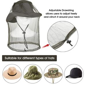 GWHOLE 2 Pack of Mosquito Head Net Face Mesh Cover for Fishing, Hiking, Beekeeping and Gardening