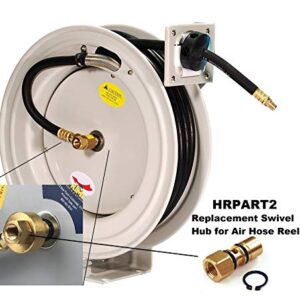 Primefit HRPART2 Swivel Hub with O Rings - Replacement part for Primefit HRRUB380503 Air Hose Reel