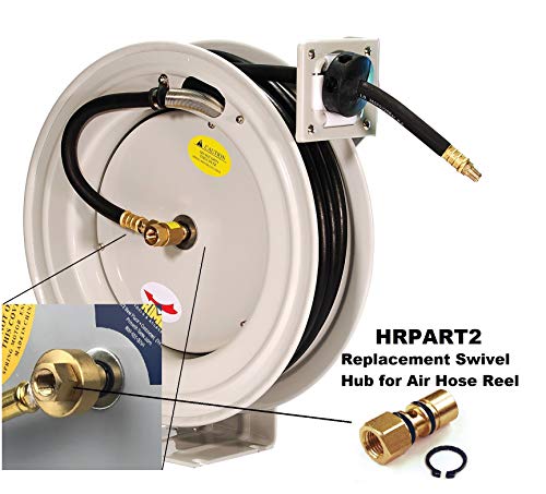 Primefit HRPART2 Swivel Hub with O Rings - Replacement part for Primefit HRRUB380503 Air Hose Reel