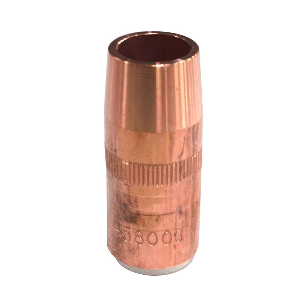 Bernard NS-5800C Nozzle, Centerfire, Slim, Flush, 5/8 Orifice, Copper, 10 pack