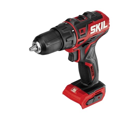 SKIL 2-Tool Combo Kit: PWRCore 12 Brushless 12V 1/2 Inch Cordless Drill Driver and 12 Inch Digital Level, Includes 2.0Ah Lithium Battery and PWRJump Charger - CB737601