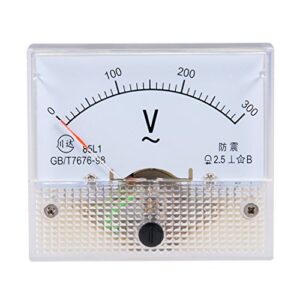 uxcell ac 0-300v analog panel voltage gauge volt meter 85c1 2.5% error margin