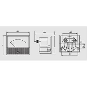 uxcell AC 0-300V Analog Panel Voltage Gauge Volt Meter 85C1 2.5% Error Margin