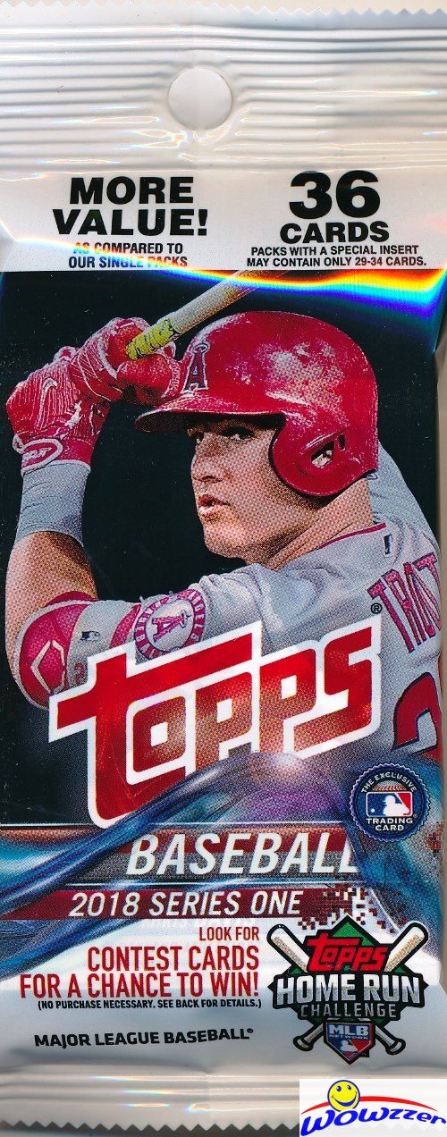 2018 Topps Series 1 MLB Baseball EXCLUSIVE Factory Sealed JUMBO FAT Pack with 36 Cards including Legends in the Making Insert! Loaded with Cool Inserts & Rookies! Look for Autographs & Relics! Loaded!