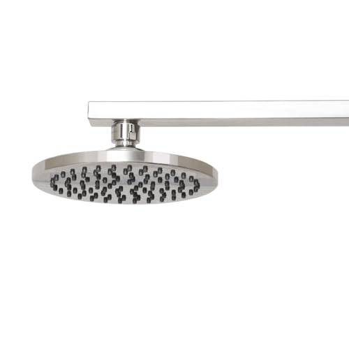 Amazon Basics Rain Shower Head, 6 Inch, Round, Polished Chrome