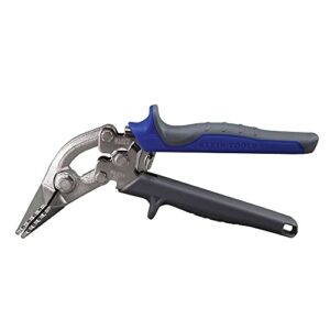 klein tools 86524 hand seamer, offset metal seamer has 3-inch jaw, bends 22 gauge steel and 24 gauge stainless