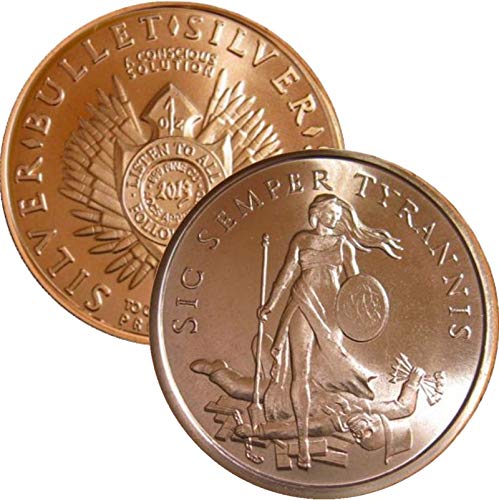 1 oz Sic Semper Tyrannis (2014) .999 Pure Copper Round/Challenge Coin