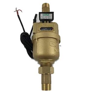 DAE VM-75P Positive Displacement Water Meter, 3/4” NPT Couplings, Pulse Output, Gallon