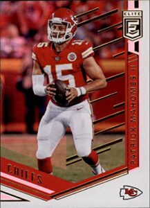 2018 donruss elite #11 patrick mahomes ii chiefs football card