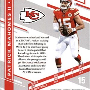 2018 Donruss Elite #11 Patrick Mahomes II Chiefs Football Card