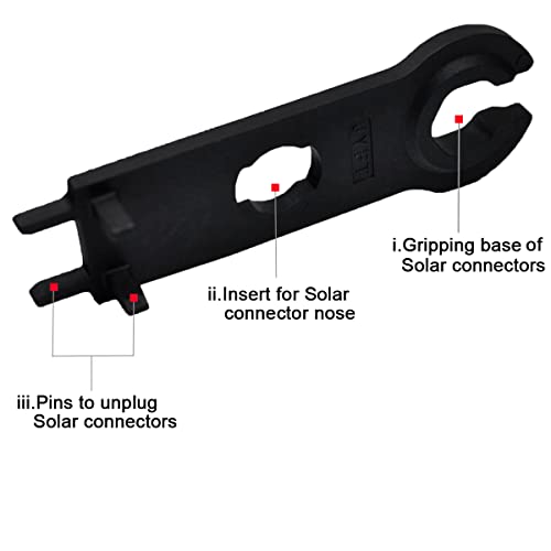 JYFT Solar connector Wrenches/Spanners Tool for Connectors Assembly and Disconnecting Crimping to PV System Wire Solar Panel Cable