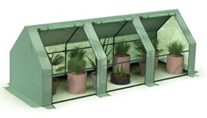 sundale outdoor green house kits to build for outside winter,106 x 35 x 35 inch tunnel small greenhouses for outdoors,indoor outdoor pop up greenhouse with doors, portable greenhouses with cover