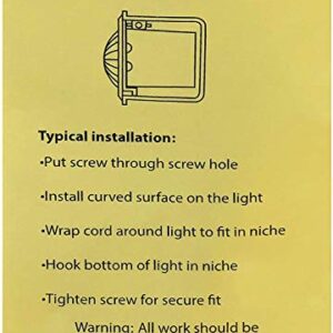 Aqualine Pool Light Wedge Part 132 - Fits All Pool Lights - Fix Broken Or Stripped Pool Light Niche Tab - Made in The USA