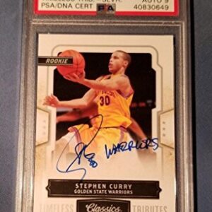 2009 Stephen Curry Panini Classics Timeless Signed RC PSA GEM MINT 10 AUTO 9 - Basketball Slabbed Autographed Rookie Cards