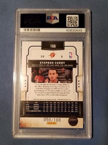 2009 Stephen Curry Panini Classics Timeless Signed RC PSA GEM MINT 10 AUTO 9 - Basketball Slabbed Autographed Rookie Cards