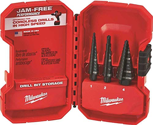 Milwaukee 48-89-9221 3 Piece Step Drill Bit Set