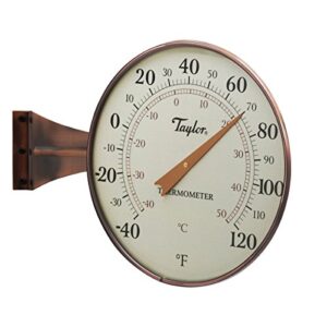 taylor 480bz heritage 8.5" dial outdoor-thermometers, copper