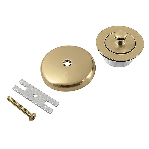 Kingston Brass DLT5301A7 Lift & Turn Tub Drain Kit, Brushed Brass, 3.13 x 3.13 x 2.75