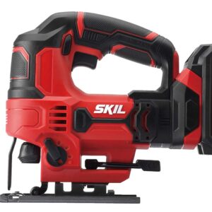 SKIL PWR CORE 20V 7/8 Inch Stroke Length Jigsaw Includes 2.0Ah PWR CORE 20 Lithium Battery and Charger - JS820302