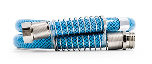 Camco 22813 4ft Premium Drinking Water Hose, Lead and BPA Free, Anti-Kink Design, 20% Thicker Than Standard Hoses 5/8" Inside Diameter, 4 Feet, Blue