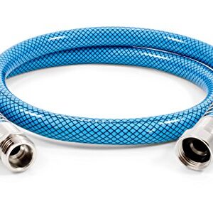 Camco 22813 4ft Premium Drinking Water Hose, Lead and BPA Free, Anti-Kink Design, 20% Thicker Than Standard Hoses 5/8" Inside Diameter, 4 Feet, Blue