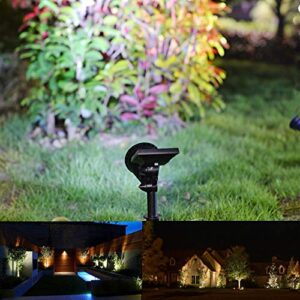 Sunklly Solar Spotlights Outdoor, 7 LEDs 2-in-1 Waterproof Adjustable Solar Powered Landscape Spotlights, 2 Lighting Modes Auto On/Off Solar Garden Lights for Lawn Tree Patio Yard Walkway (4 Pack)