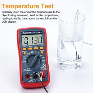 AstroAI Digital Multimeter TRMS 4000 Counts with DC AC voltmeter and Auto-Ranging Fast Accurately Measures Voltage, Current, Resistance, Capacitance, Temperature, Continuity, Frequency and Duty-Cycle.