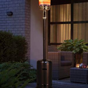 Sunjoy Lawrence Floor-Standing Patio Heater, 88", Bronze hammered finished