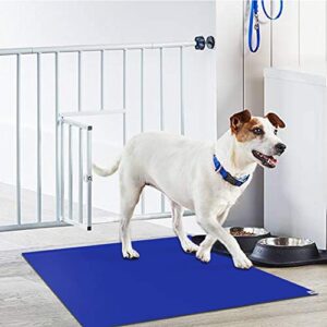 YAEHA Sticky Mats for Cleanrooms, Walk Off Tacky Mats for Construction Home Pets Warehouse Garage 24"x36" Blue (4 Pads, 30 Sheets Each)