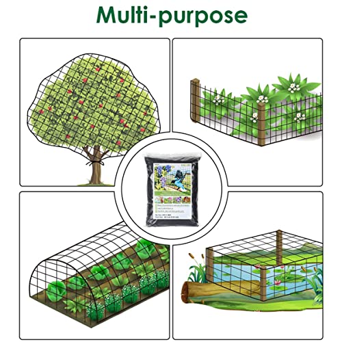 OGORI 25' x 50' Bird Netting Heavy Duty Nylon 3/4" Mesh Garden Netting Protect Fruit Trees, Plants and Vegetables