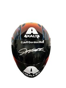 jeff gordon axalta flames (brickyard 400) signed full size helmet jsa - autographed nascar helmets