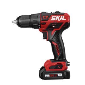 SKIL 2-Tool Combo Kit: PWRCore 12 Brushless 12V 1/2 Inch Cordless Drill Driver and 100 Foot Laser Distance Measurer and Level, Includes 2.0Ah Lithium Battery and PWRJump Charger - CB737501