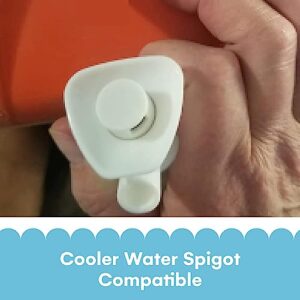 Noa Store Push-Button Cooler Spigot Replacement - Compatible with Rubbermaid Gott Water Cooler - Beverage Jugs Dispenser Valve with Thread Gasket - Durable Rubber Material- No Drip or Leak (Pack of 3)