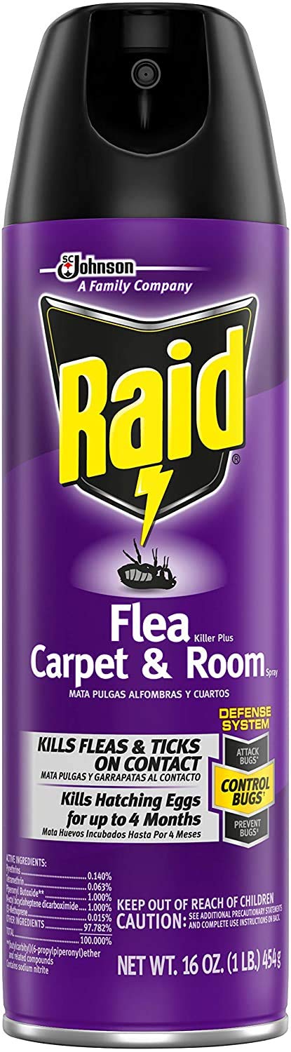 Raid Flea Killer Carpet and Room Spray (16 Ounce (Pack of 6))