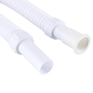 Flexible Extension Drain Pipe, Angle Simple Flexible 1-1/4" Extension Hose, Bathroom Sink Expanded Tube, Lavatory Sink Tailpiece, Tail Pipe Extension For Vessel Sink, Length Of 14-9/16" To 33-1/16"