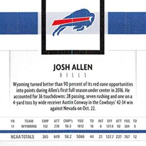 2018 Panini NFL Football #307 Josh Allen Buffalo Bills RC Rookie Card