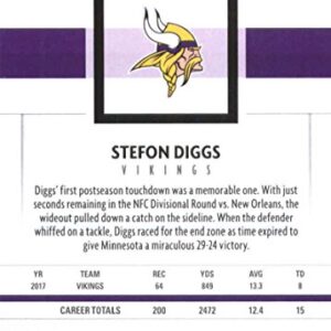 2018 Panini NFL Football #181 Stefon Diggs Minnesota Vikings Official Trading Card