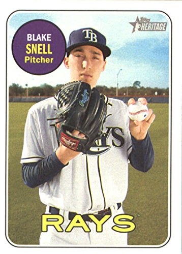 2018 Topps Heritage #54 Blake Snell Rays MLB Baseball Card NM-MT