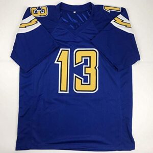 Autographed/Signed Keenan Allen Los Angeles LA Color Rush Blue Football Jersey JSA COA