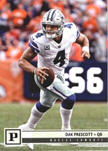 2018 panini nfl football #76 dak prescott dallas cowboys official trading card