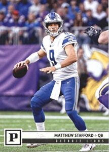 2018 panini nfl football #97 matthew stafford detroit lions official trading card